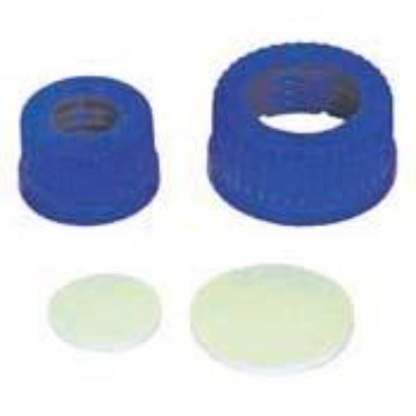 Bellco Blue Open Top S/Cap, 32mm With 13/16 Hole", 10/CS 5637-00035