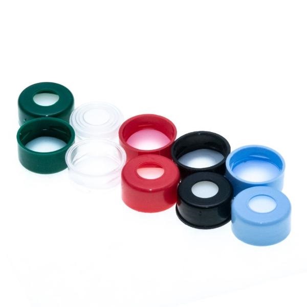 Bellco 11mm Black Snap Cap, 10mil PTFE Lined (Qty 1000) 2070-07428