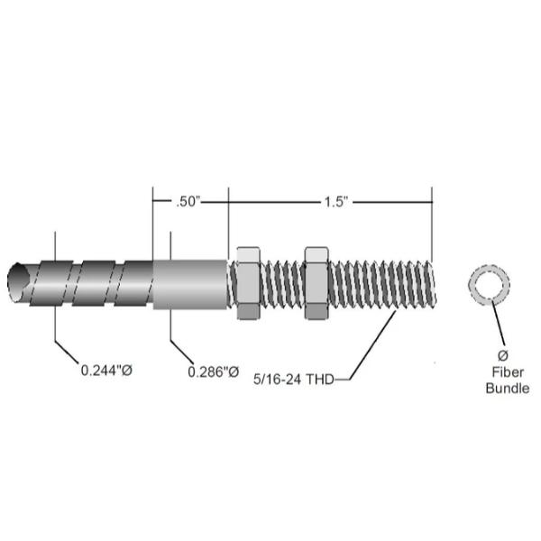 Dolan-Jenner 1854mm BXSUHT & EXSUHT High Temp Fiber Optics 800F (5/16 ...