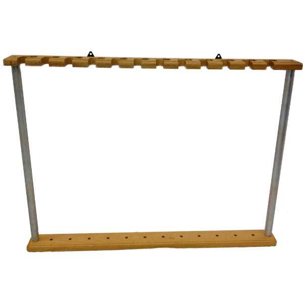 Eisco Buret Rack, Natural Wood, 12 Buret Capacity BUR-RCK12