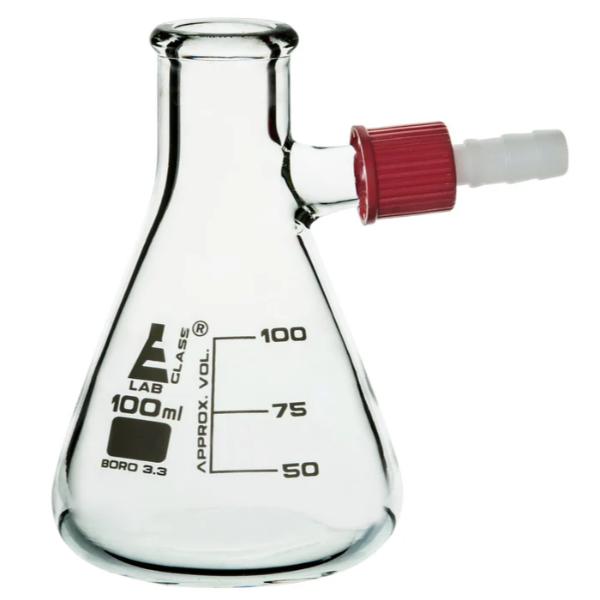 Eisco Filtering Flask, 100ml Integral, Plastic Side Arm Borosilicate ...