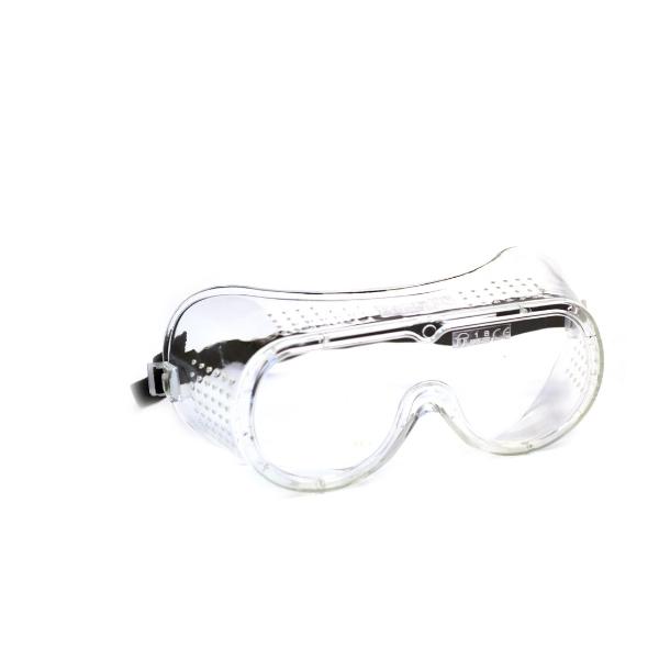 Eisco Clear Safety Goggles - Vented with Adjustable Elastic Strap CH0619DV