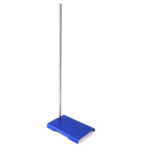 Eisco 3 Piece Lab Stand - Base: 8”x5.5” - Assembled Rod: 23”L x 12mm ...
