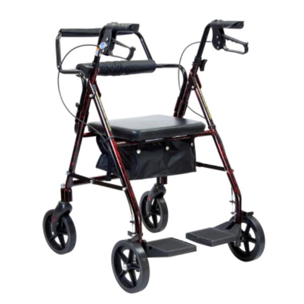 Dynarex DynaGo Duo Transport Rollator, 1Pc/Cs 10208