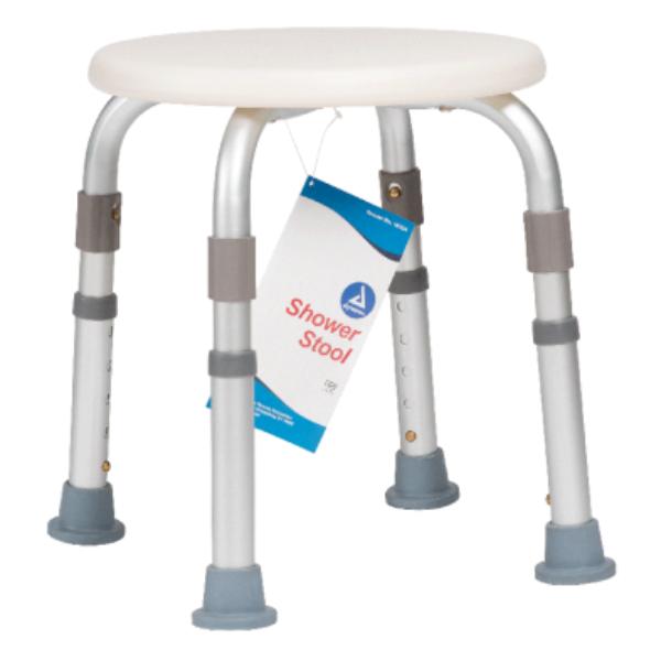 Dynarex Shower Stool, White, 1Pc/Bx 10324