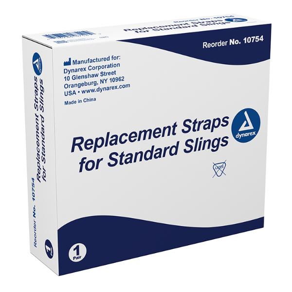 Dynarex Replacement Straps for Standard Slings, Gray, 1/Bx 10754