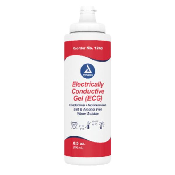 Dynarex Electrically Conductive Gel (ECG), 8.5 oz. Bottle, 12/Cs 1240