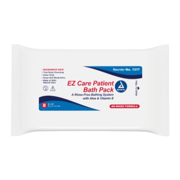 Dynarex EZ Care Patient Bath Packs, 8" x 8", 24/8/Cs 1317