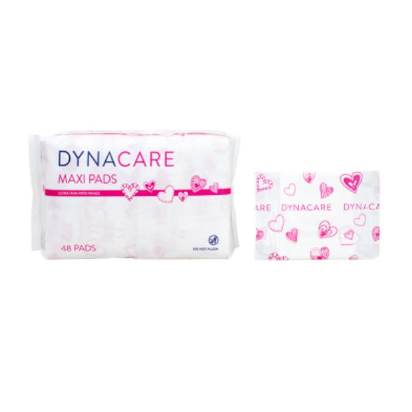 Dynarex Maxi Pads Ultra Thin with Wings, 2/48/Cs 1361