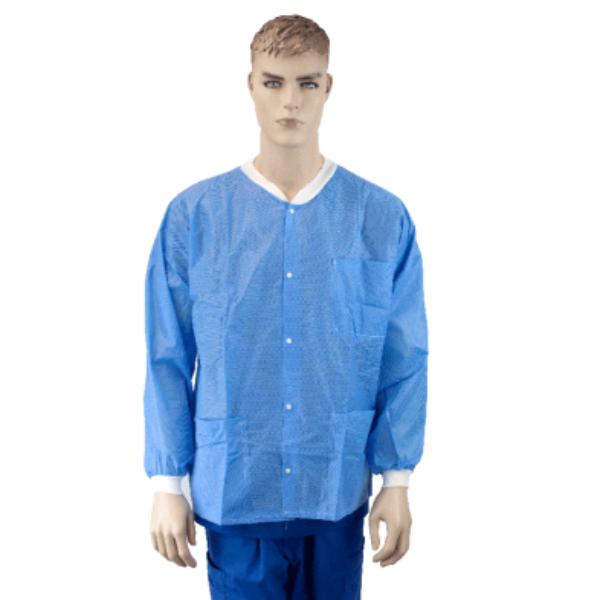 Dynarex Labjacket w/ Pockets, Small, Blue, 3/10/cs 2012