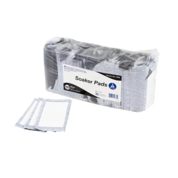 Dynarex Soaker Pads, 6.25" x 7", Black, 4/500/cs 2169