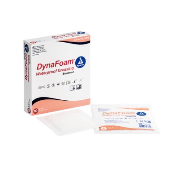 Dynarex DynaFoam - Waterproof Bordered Foam, 6" x 6", 12/10/cs 3038