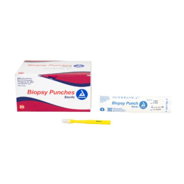 Dynarex Biopsy Punches, 3.5 mm, Yellow, 25/bx 4090