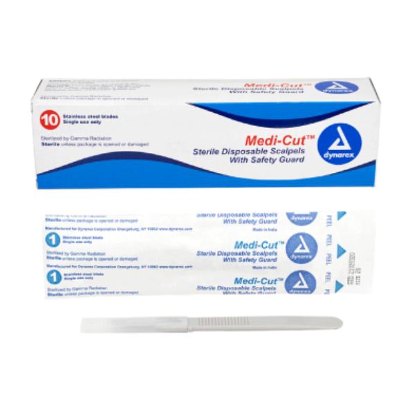 Dynarex Medi-cut Scalpels Disposable Sterile, #20, 10/bx 4120