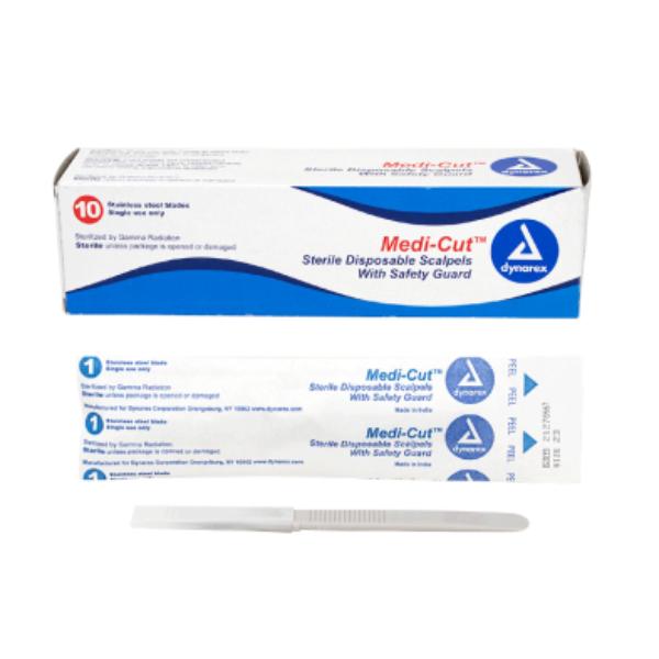 Dynarex Medi-cut Scalpels Disposable Sterile, #23, 10/bx 4123
