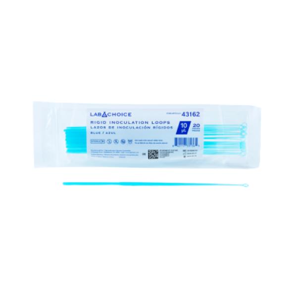 Dynarex Rigid Inoculation Loop, Sterile, 10µl, Blue, 100/20/cs 43162