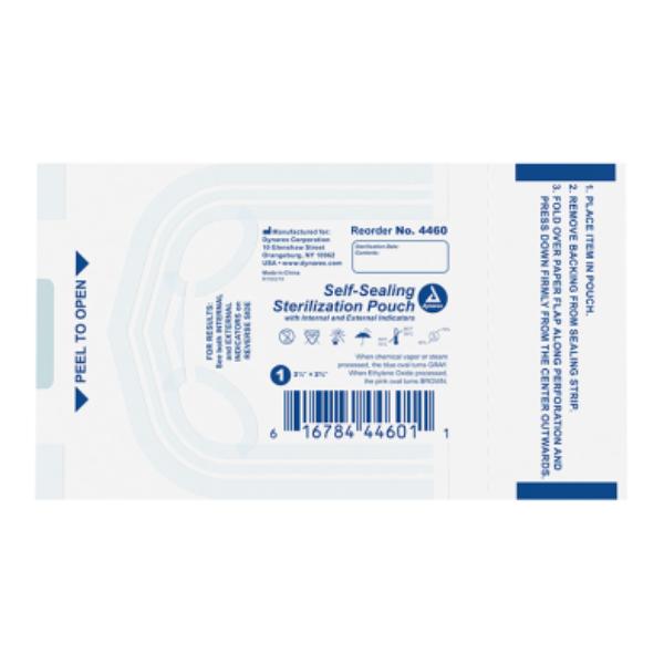 Dynarex Sterilization Pouches, 2.25" x 2.75", 25/200/cs 4460