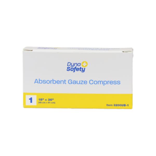 Dynarex Absorbent Gauze Compress, 18" x 36", 50/2/cs 3200UB-2