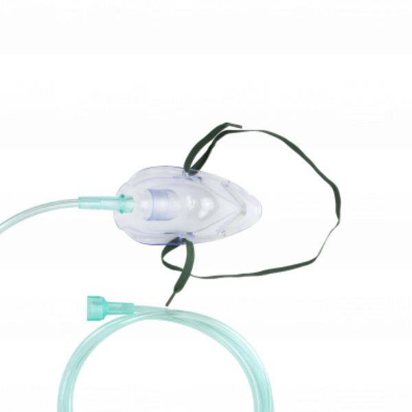 Dynarex O2 Medium-Concentration Standard Mask w/ 7'(2.1 m) tubin, Adult ...