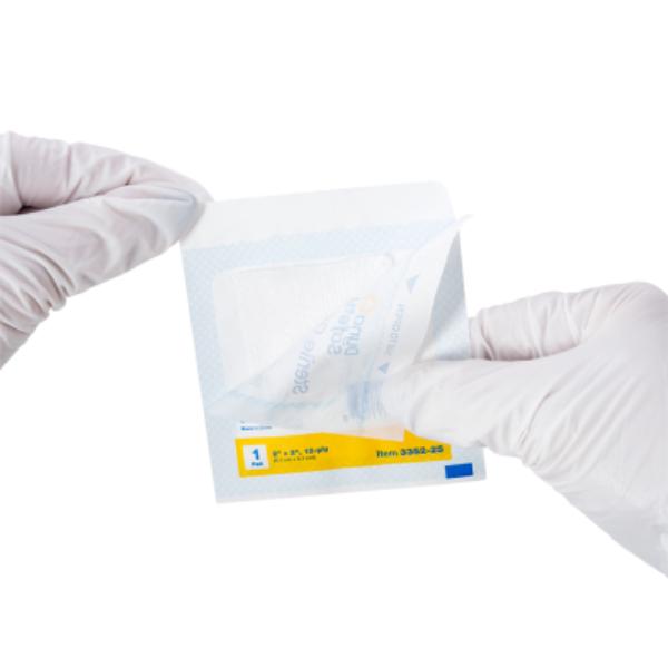Dynarex Gauze Pad - Sterile 1's, 3" x 3" 12 Ply, 28/25/cs 3353-25
