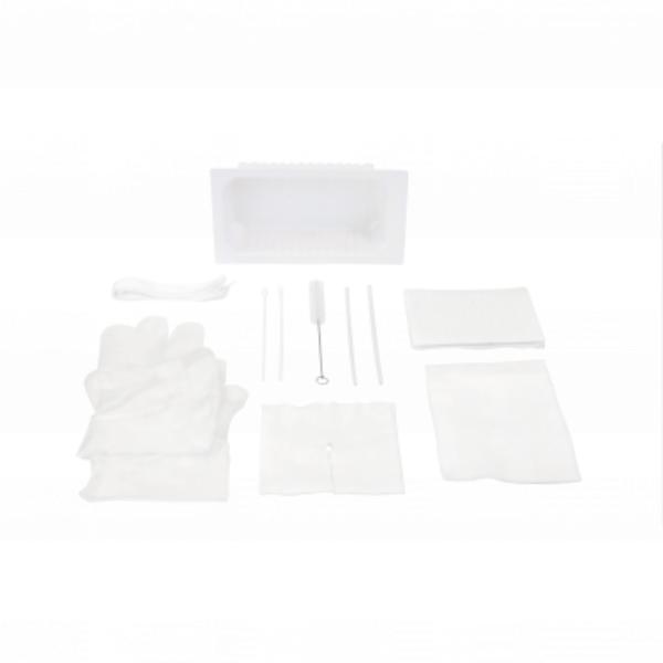 Dynarex Tracheostomy Care Kit - One Compartment Tray, 20/cs 35000