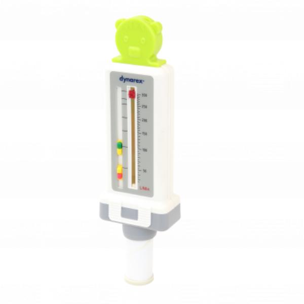 Dynarex Peak Flow Meter - Low Range, Pediatric - 50-300 L/min, 10/cs 36110