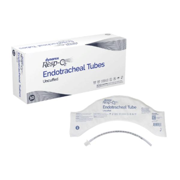 Dynarex Endotracheal Tubes - Uncuffed, 5.5 mm, 10/bx 36227