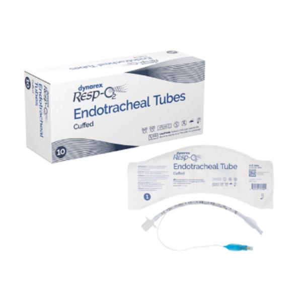 Dynarex Endotracheal Tubes - Cuffed, 4.0 mm, 10/bx 36234