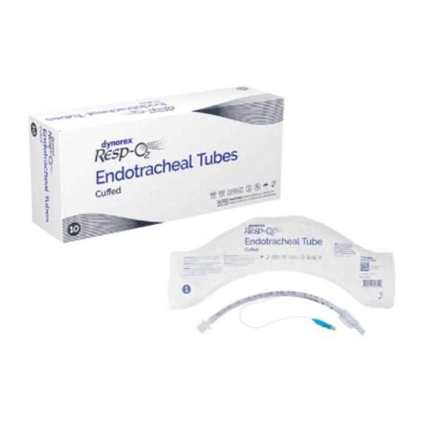 Dynarex Endotracheal Tubes - Cuffed, 7.5 mm, 10/bx 36241