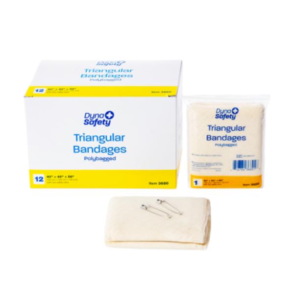 Dynarex Triangular Bandage - Non-Woven, 40" x 40" x 56", 240/cs 3681