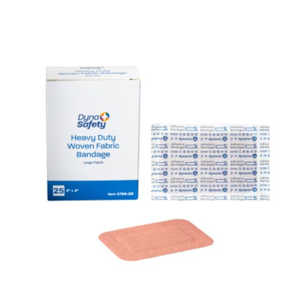 Dynarex Heavy Duty Woven Fabric Bandage - Large Patch, 2" x 3", 36/25 ...