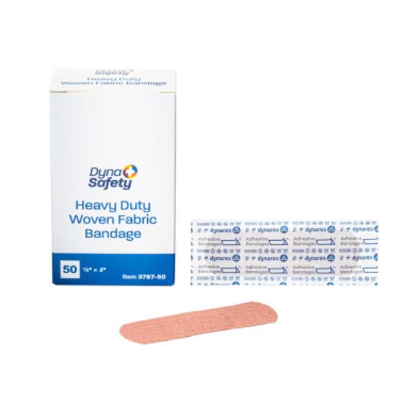 Dynarex Heavy Duty Woven Fabric Bandage, 7/8" x 3", 40/50/cs 3767-50