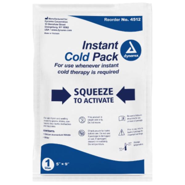 Dynarex Instant Cold Pack, 5" x 9", 24/cs 4512