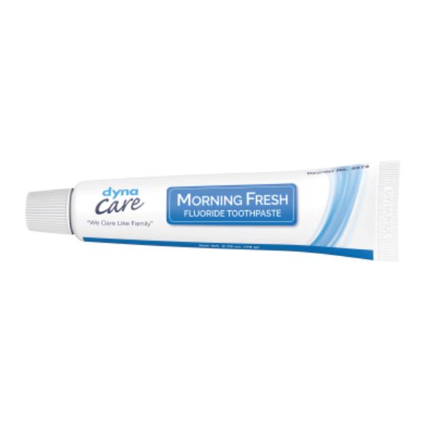Dynarex Morning Fresh Mint Toothpaste with Fluoride, 2.75 oz. Tube, 144 ...