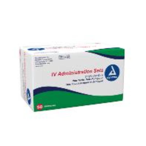 Dynarex IV Administration Set - 15 Drop, 106", 2 Injection Site, 50/bx 7033