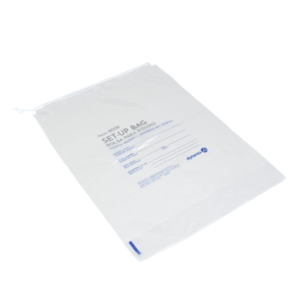 Dynarex Set Up Bag - Drawstring, 12" x 16", Clear, 5/100/cs 8008