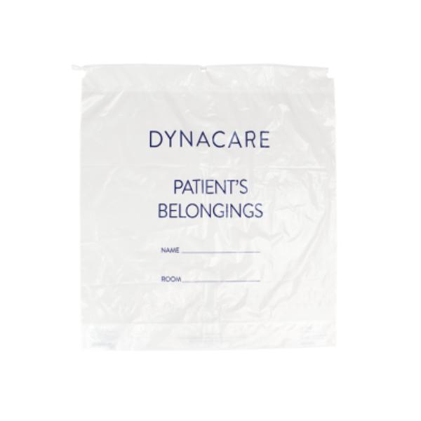 Dynarex Patient Belonging Bag - Drawstring, 20" x 20" x 4", White, 250 ...