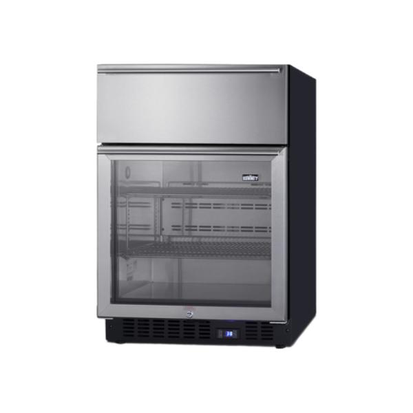 Accucold 24" Wide Built-In Commercial Beverage Refrigerator With Top ...