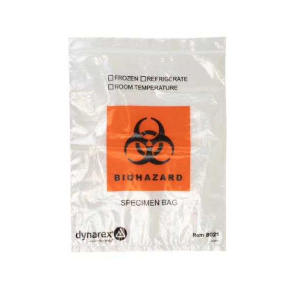 Dynarex Specimen Bags, 8" x 10", 1.8mil, 10/100/cs 8021
