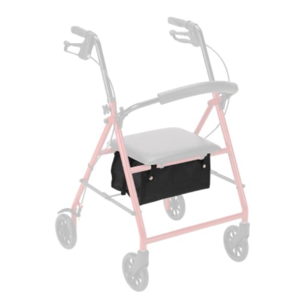 Dynarex Rollator Storage Bag, Black, 1 RPRL-08SB