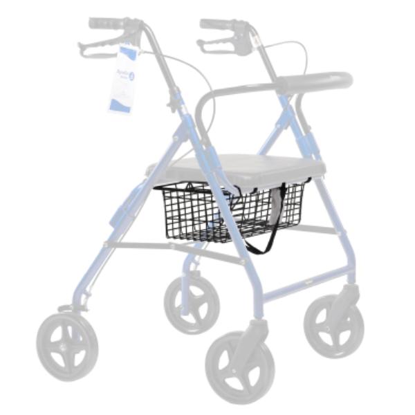 Dynarex HD Rollator Basket, Black, 1 RPRL-09B