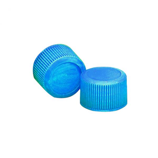 DWK Life Sciences Wheaton Linerless Leak Resistant Screw Cap, Blue, 28 ...