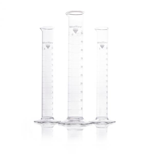 DWK Life Sciences 10 mL Kimble ValueWare Graduated Cylinder, with White ...