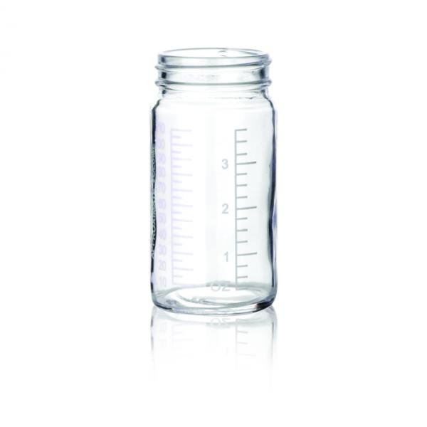 DWK Life Sciences 125 mL Kimble Clear Glass AC Medium Round Bottles ...