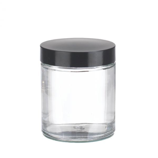 DWK Life Sciences 125 mL Wheaton Clear Straight Sided Jar, Black ...