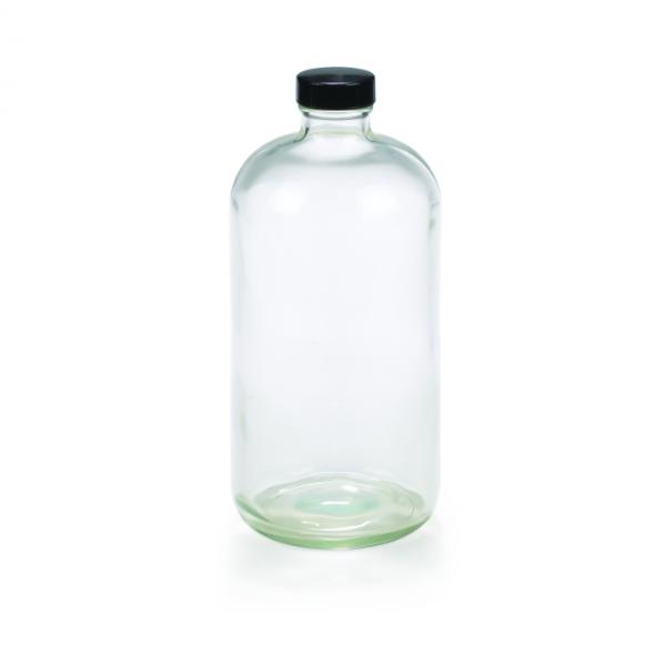 DWK Life Sciences 500 mL Wheaton Amber Safety Coated Boston Round ...