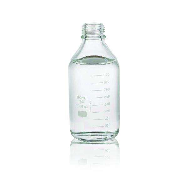 DWK Life Sciences 1000 mL Wheaton LAB 45 Graduated Media Bottle, Clear ...