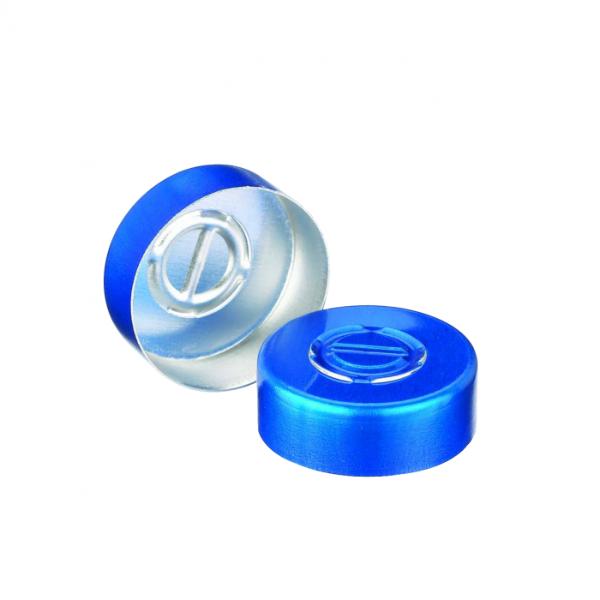 DWK Life Sciences Wheaton Unlined Aluminum Seal, 20mm, Blue, Center ...