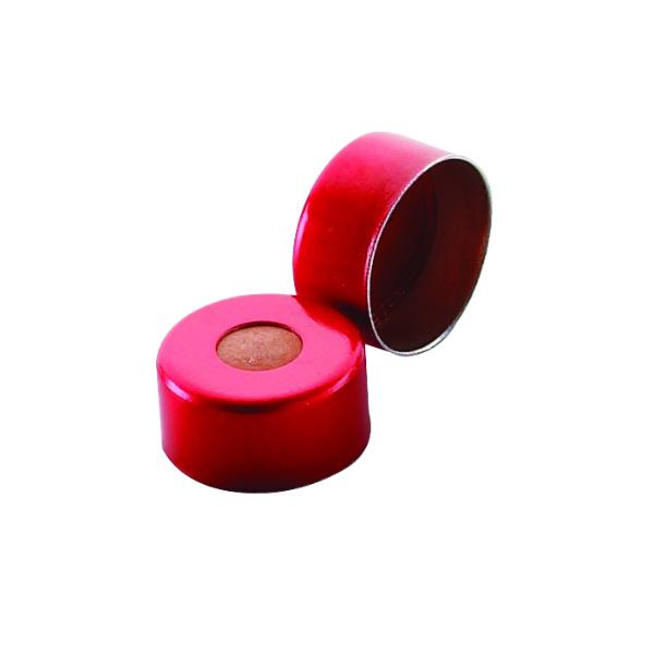 DWK Life Sciences Wheaton Lined Aluminum Seal, PTFE / Red, Open Top ...