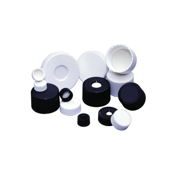 DWK Life Sciences Wheaton Microlink Screw Cap, White, PP / Silicone ...